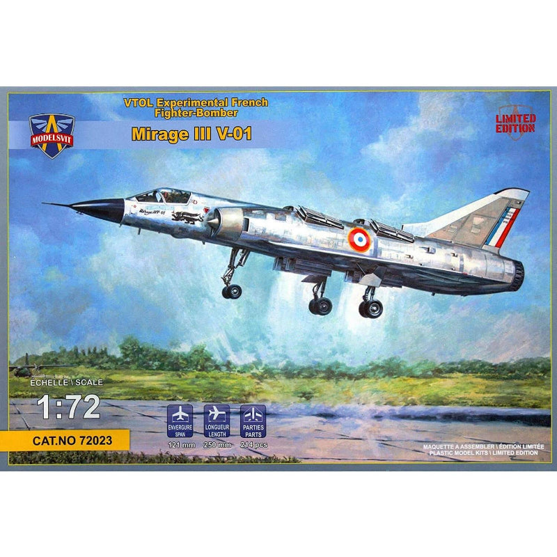 Maquette Mirage III V-01 échelle 1/72 par Modelsvit – LA BOUTIQUE DU PILOTE